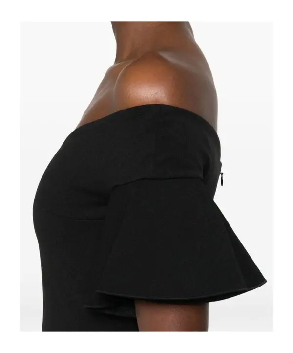 Solace Cielo Off-the-shoulder Maxi Dress - Black