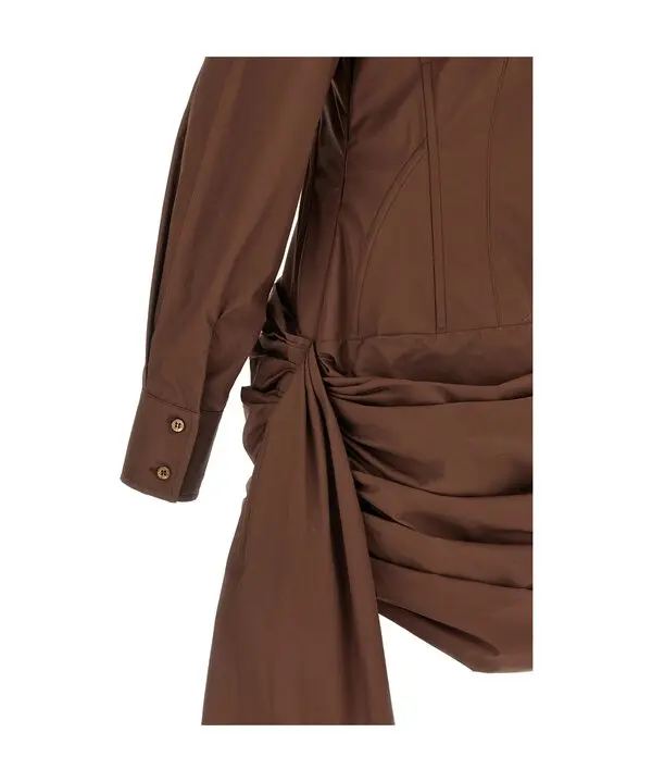 Giuseppe Di Morabito Chemisier Mini Dress - Brown