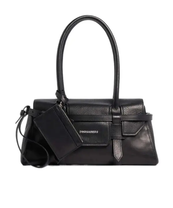 Dsquared2 Twin Pocket Shoulder Bag - Black
