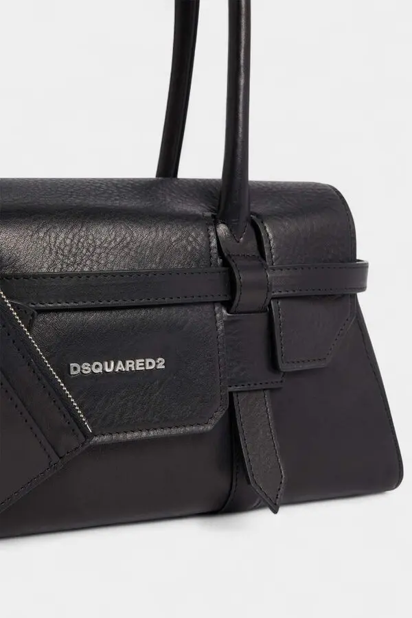 Dsquared2 Twin Pocket Shoulder Bag - Black