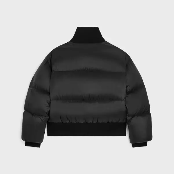 Celine Puffer Jacket In Light Nylon