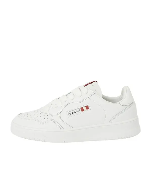 Bally Round Toe Low Top Casual Sneakers - White