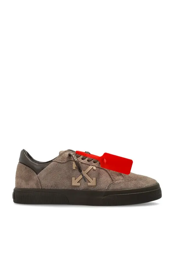 Off-White Logo Patch Lace-up Sneakers - Brown