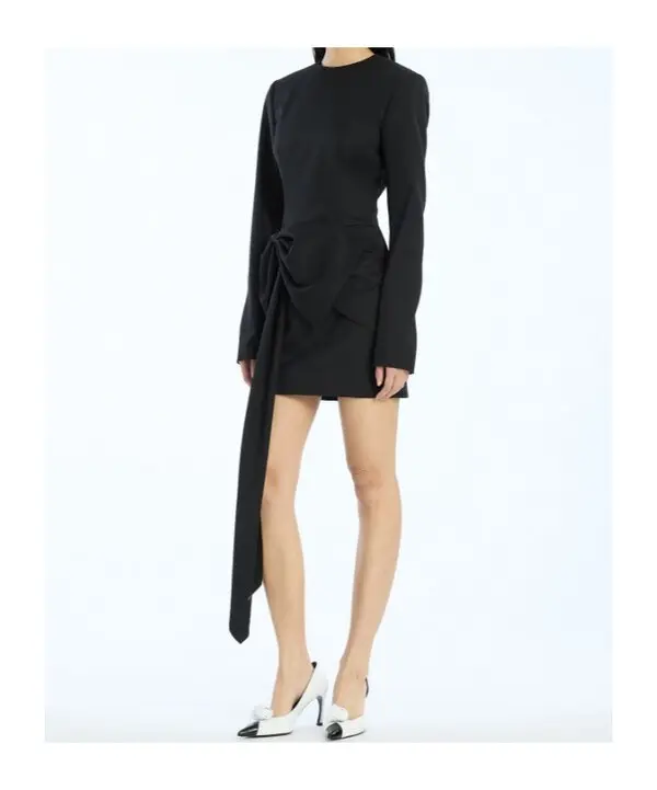 ROTATE BY BIRGER CHRISTENSEN Maxi Bow Mini Dress