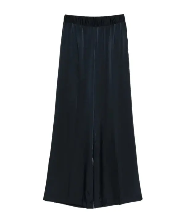 P.a.r.o.s.h Wide Leg Palazzo Pants With Elastic Waistband