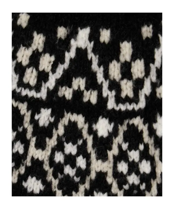 NILI LOTAN Chrissy Fair Isle Jacquard-knit Sweater - Black