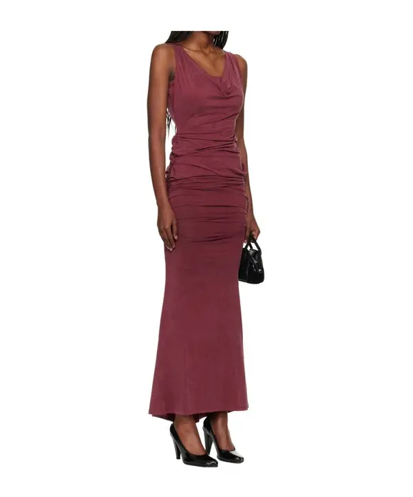 VIVIENNE WESTWOOD Cowl Neck Maxi Dress - Brick