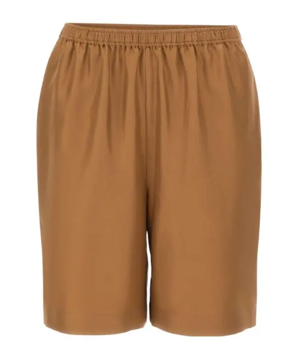 Loulou De Saison Elastic-waist Relaxed Shorts - Brown