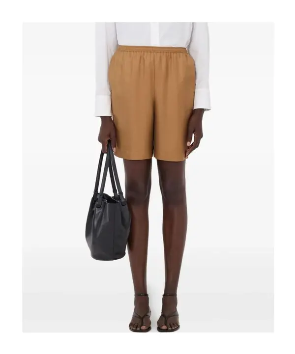 Loulou De Saison Relaxed Fit Shorts With Elastic Waistband