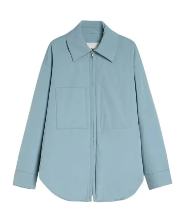JIL SANDER Cotton Poplin Padded Overshirt