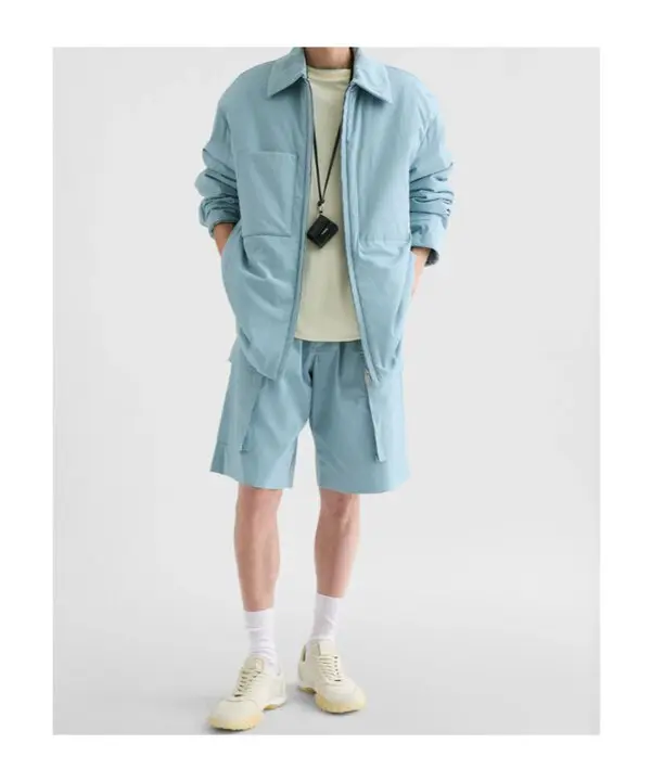 JIL SANDER Cotton Poplin Padded Overshirt