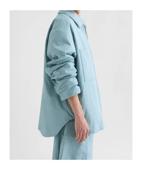 JIL SANDER Cotton Poplin Padded Overshirt