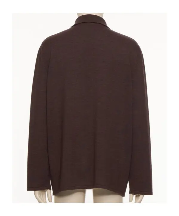Valentino Garavani Collared Long-sleeved Knit Sweater With Patch Pockets