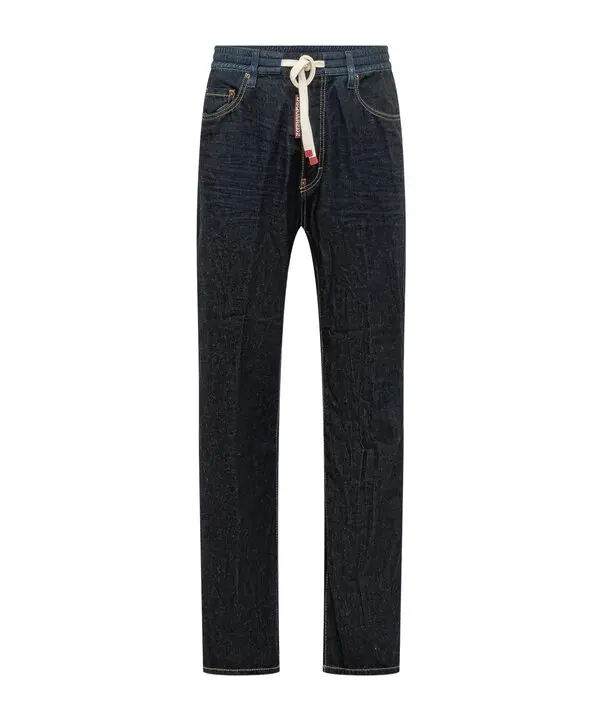 Dsquared2 Drawstring Denim Pants - Black