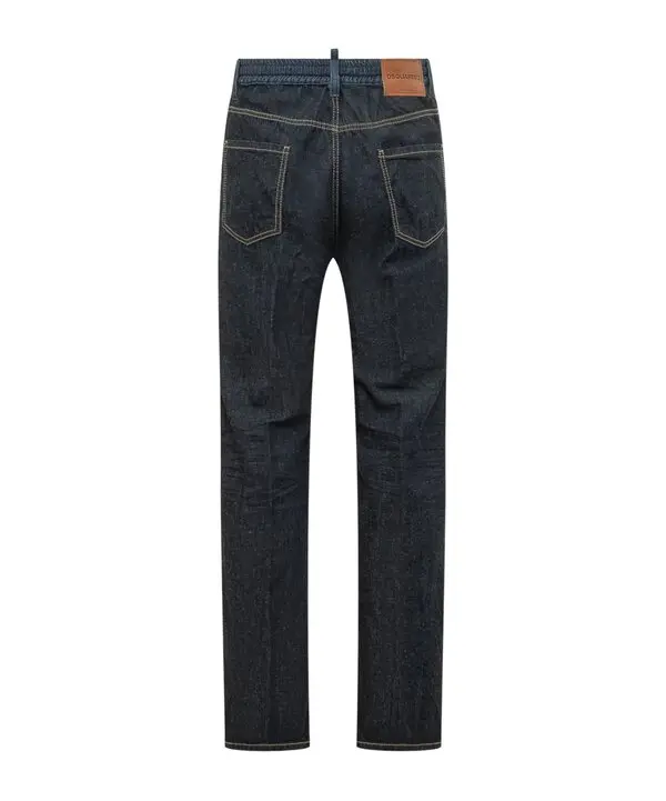 Dsquared2 Drawstring Denim Pants - Black