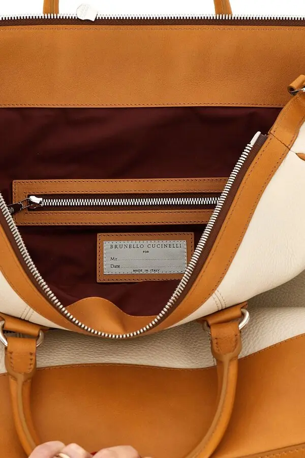 Brunello Cucinelli Leather Duffel Bag
