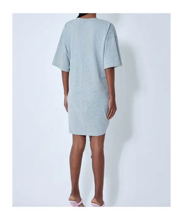 DIESEL® D-eivor Dress With Self-tie Detail - Light Grey