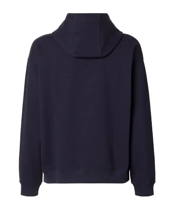 Fendi Dog Ito Ff Jacquard Hoodie - Dark Blue