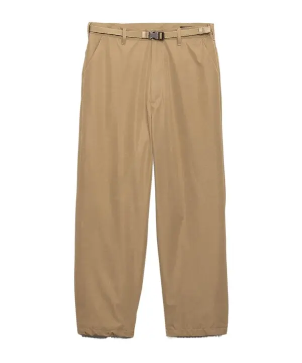 Prada Belted Straight-leg Pants - Khaki