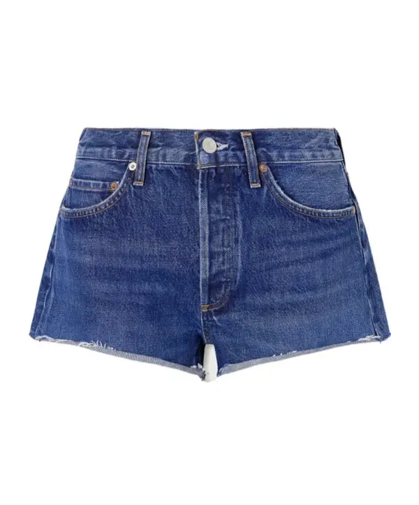 AGOLDE Parker Frayed Denim Shorts