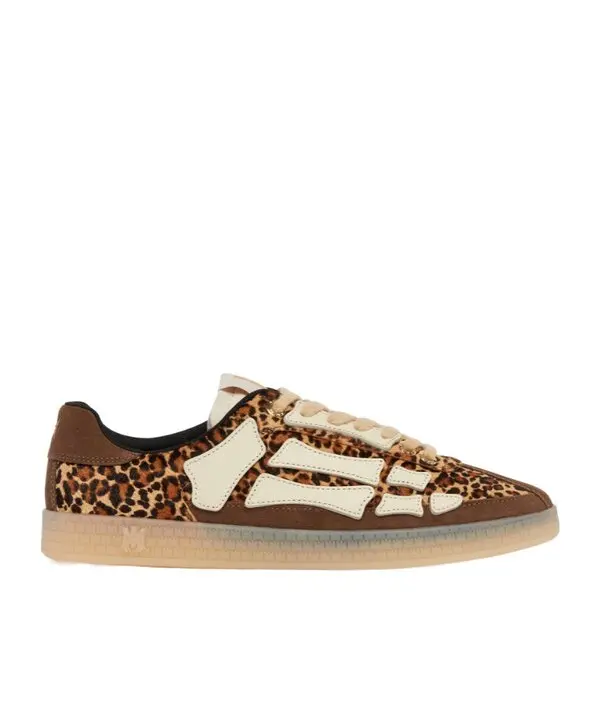 Amiri Animalier Bone Low-top Sneakers - Nude