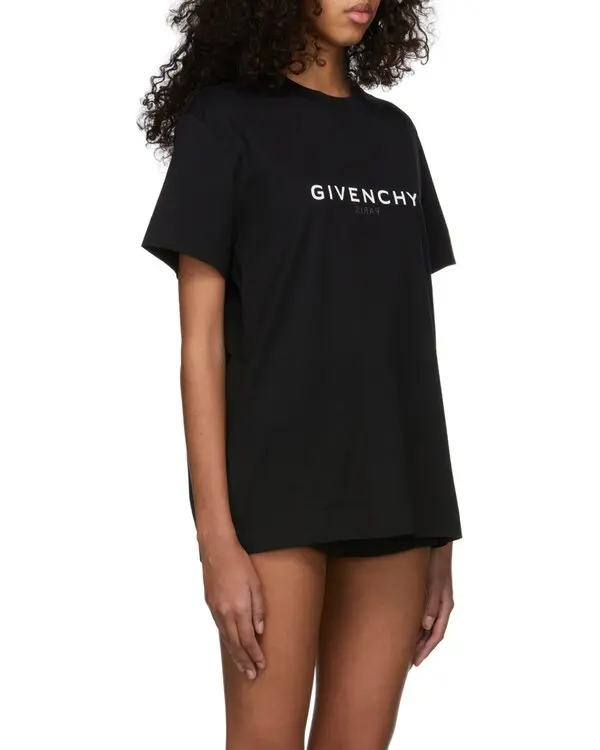 Givenchy 4g Emblem Printed Crewneck T-shirt