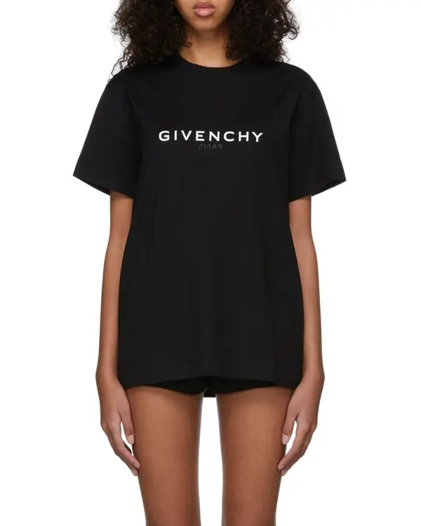 Givenchy 4g Emblem Printed Crewneck T-shirt
