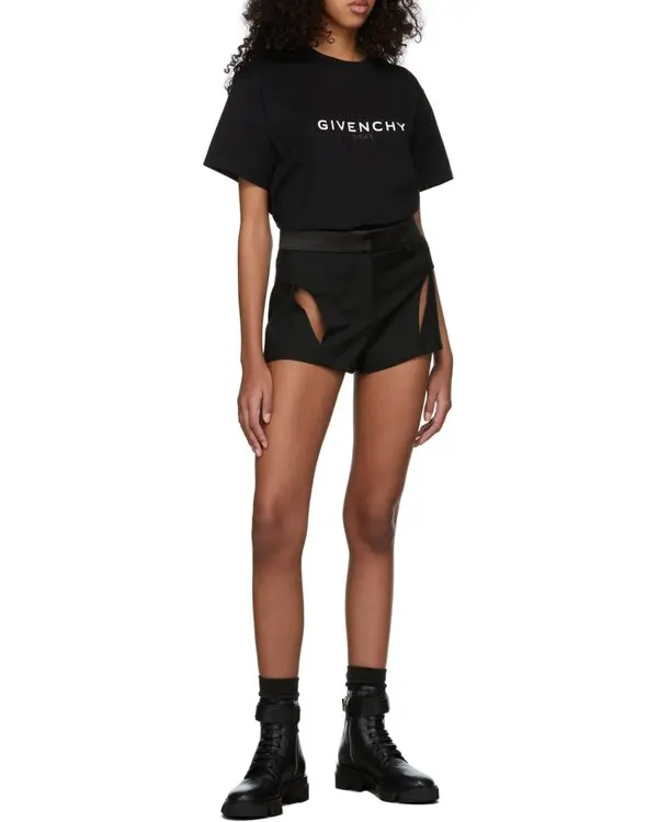 Givenchy 4g Emblem Printed Crewneck T-shirt