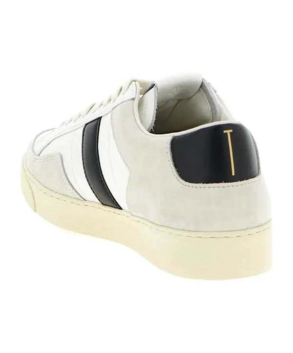 TOM FORD Logo Debossed Lace-up Sneakers - White