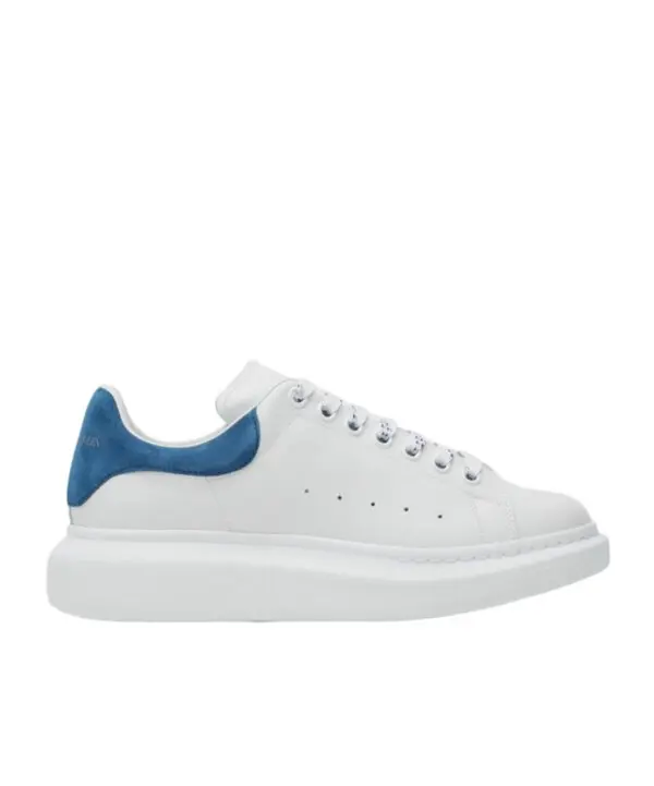 Alexander McQueen Oversized Lace-up Sneakers - White/blue