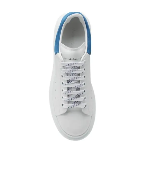 Alexander McQueen Oversized Lace-up Sneakers - White/blue