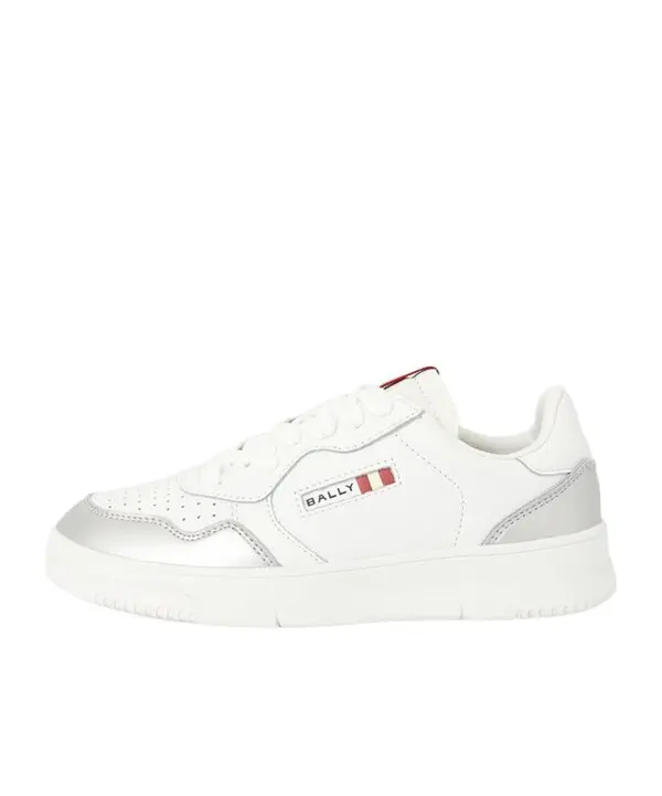 Bally Round Toe Lace-up Low-top Sneakers - White