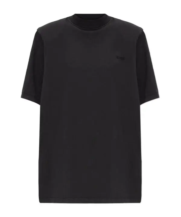 Attico Logo Embroidered Oversized T-shirt - Grey