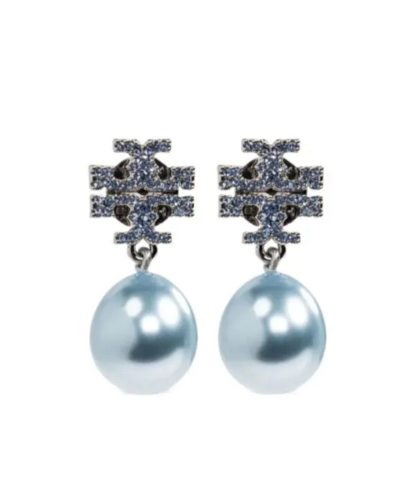 Tory Burch Moondance Drop Earrings - Gray