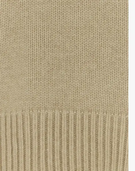 Extreme Cashmere Cropped High Neck Knitted Sweater