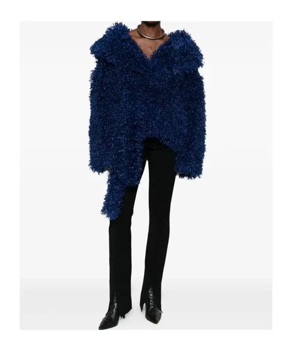 ROTATE BY BIRGER CHRISTENSEN Faux Fur Belted Jacket - Black