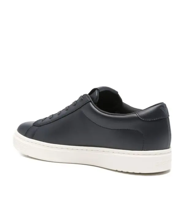 Emporio Armani Round Toe Lace-up Sneakers