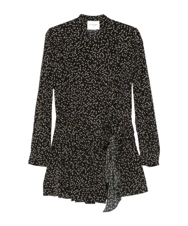 Isabel Marant Étoile Floral Print Belted Ruched Dress