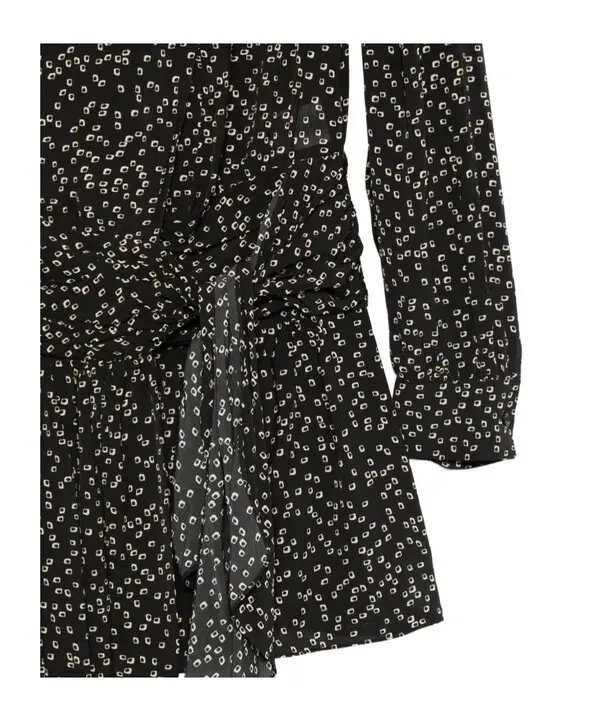 Isabel Marant Étoile Floral Print Belted Ruched Dress