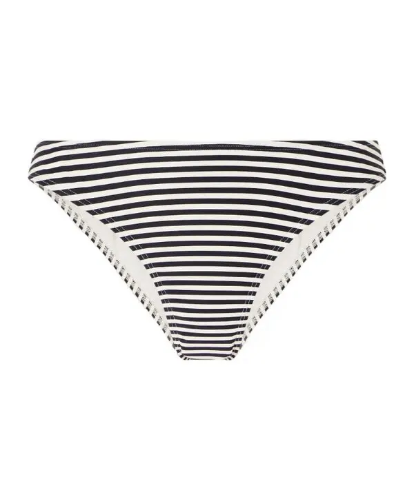 NILI LOTAN Striped Bikini Briefs - White