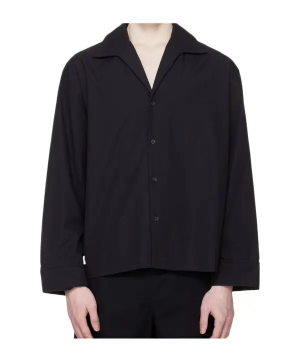 ENTIRE STUDIOS Long-sleeved Pajama Shirt - Black