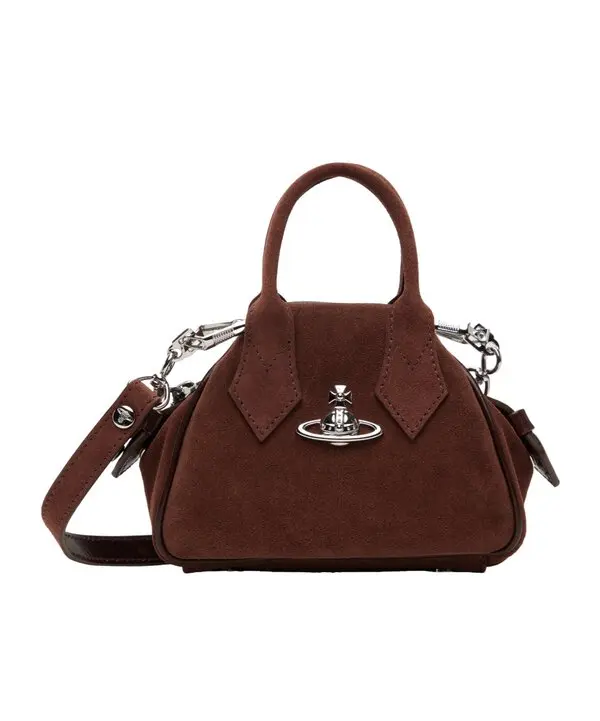 VIVIENNE WESTWOOD Yasmine Mini Shoulder Bag - Chocolate Brown