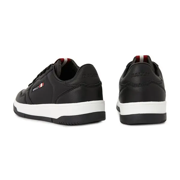 Bally Round-toe Lace-up Low-top Casual Sneakers - Black