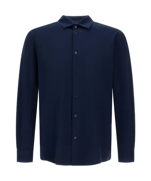 Herno Superfine Stretch Shirt - Blue