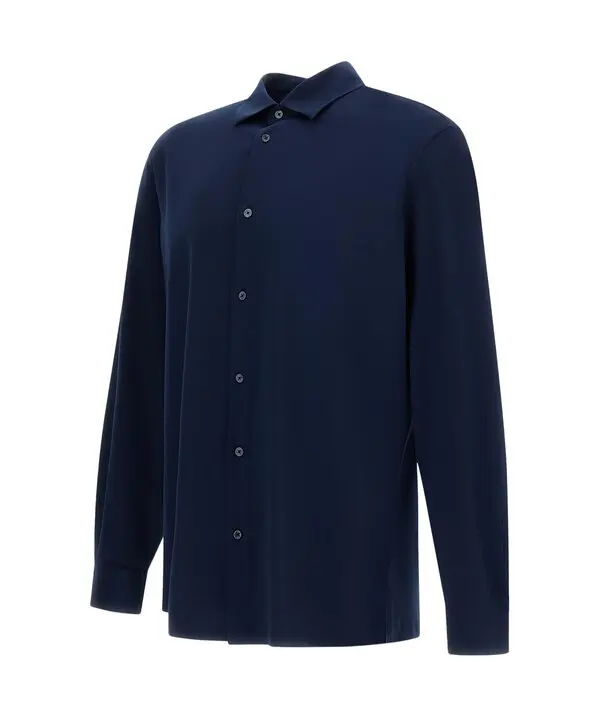 Herno Superfine Stretch Shirt - Blue