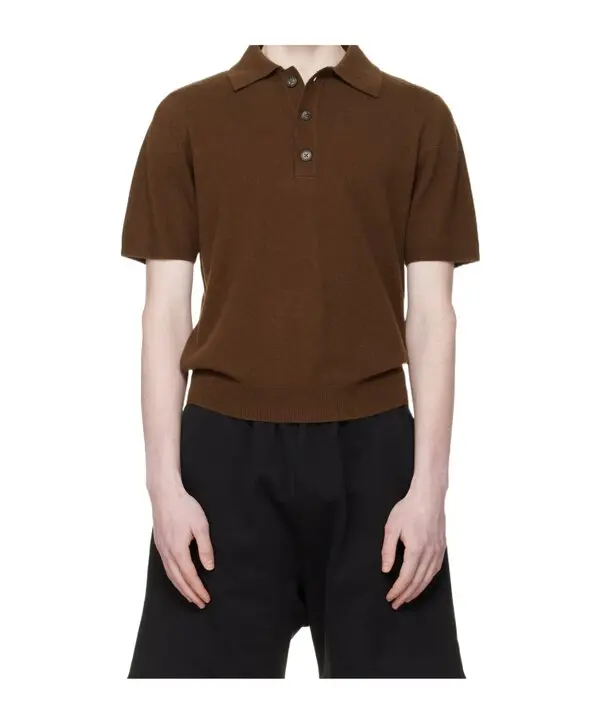 ENTIRE STUDIOS Short Sleeve Knit Polo