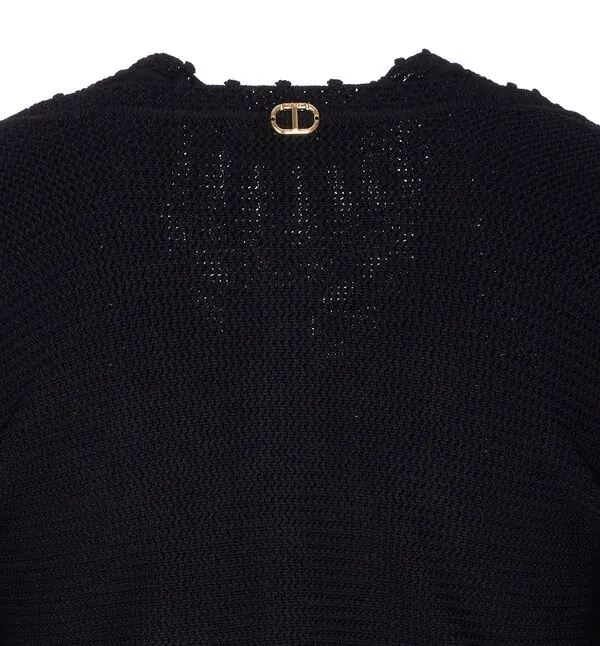 TWINSET Floral Embroidered Knitted Sweater