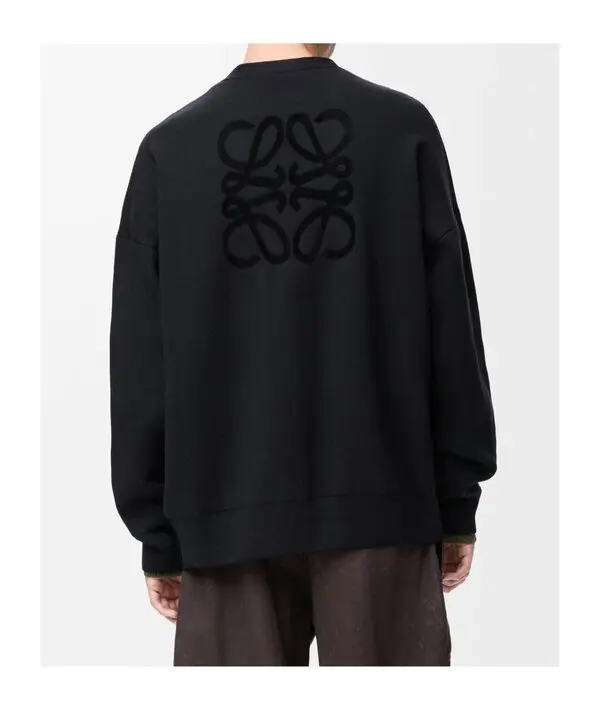 Loewe V-neck Knitted Cardigan - Black
