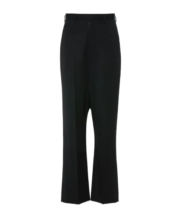 MAISON MARGIELA Pleated Wide-leg Trousers - Black