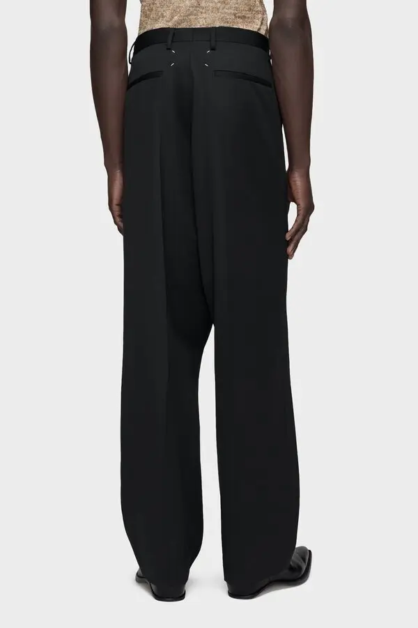 MAISON MARGIELA Pleated Wide-leg Trousers